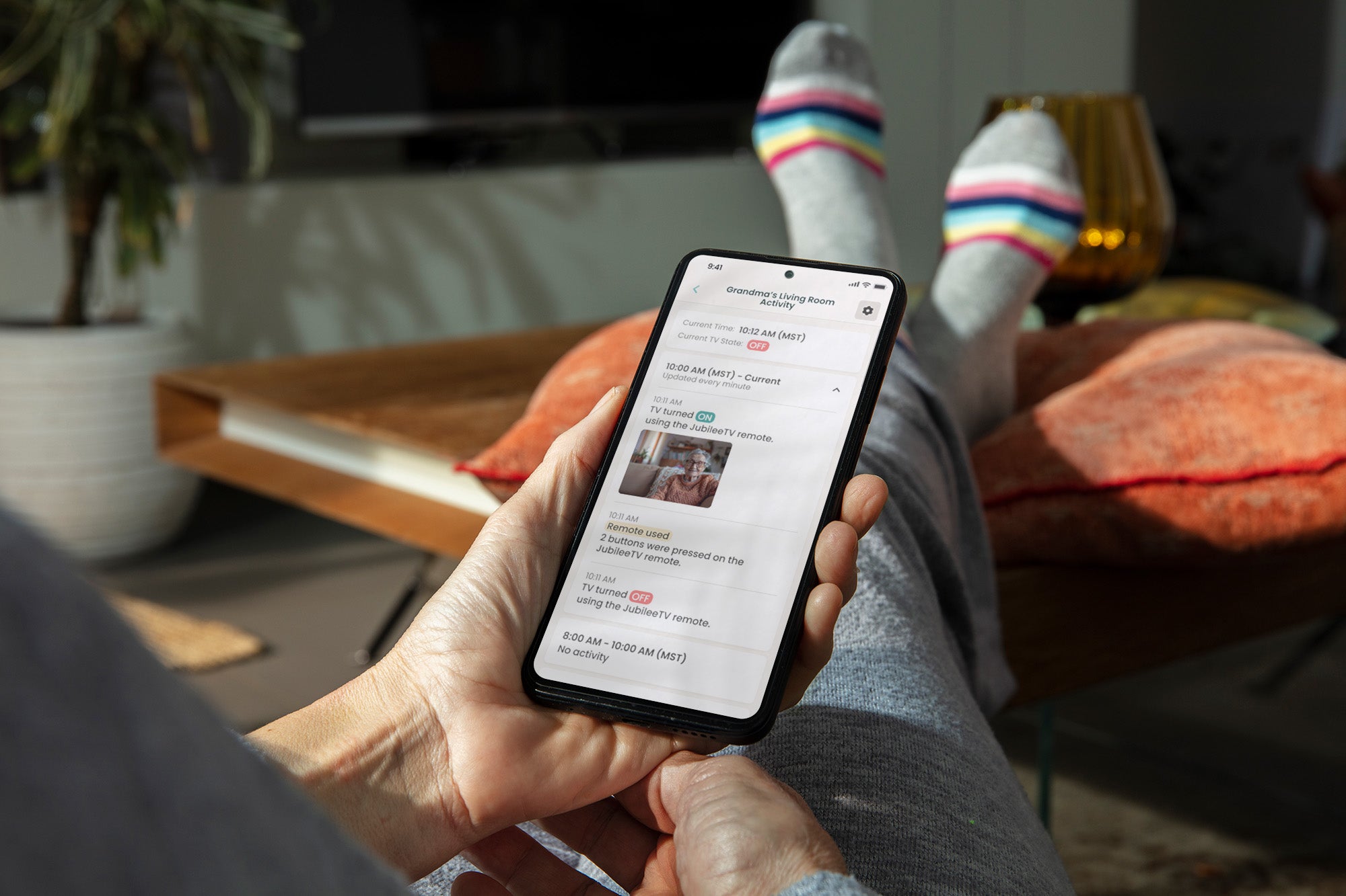 Remote Caregiving System | TV Remote for Elderly - JubileeTV