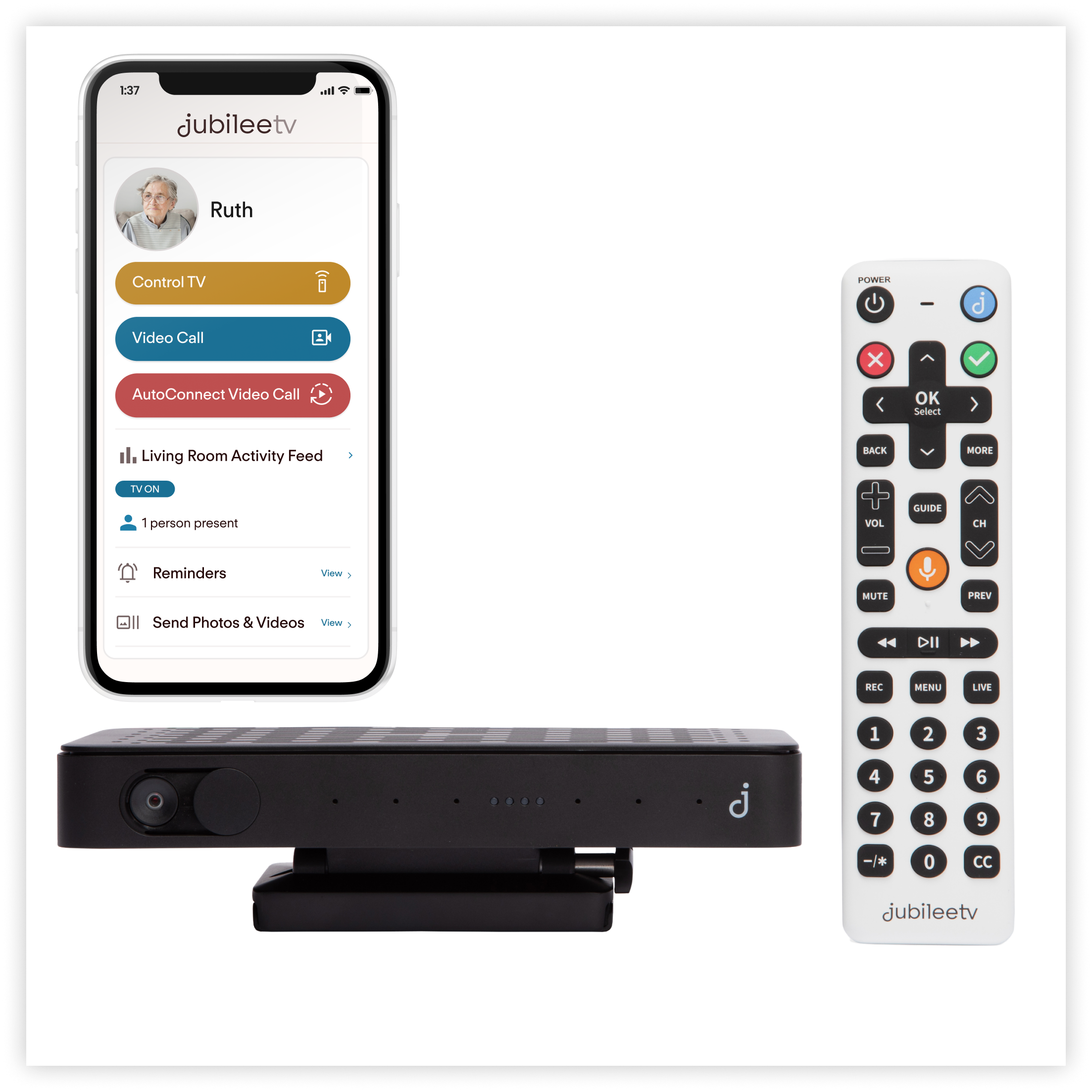 Simple TV Remote for Seniors. Complete Control for You. App, Video ...