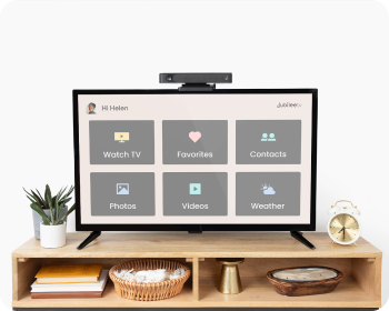 Remote Caregiving System | TV Remote for Elderly - JubileeTV
