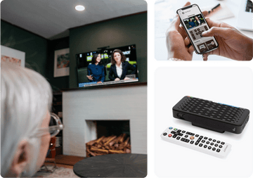 Remote Caregiving System | TV Remote for Elderly - JubileeTV