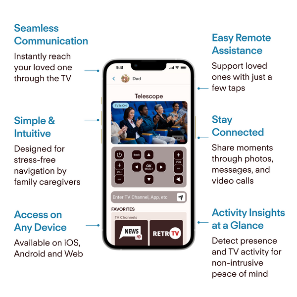 Simple TV Remote for Seniors. Complete Control for You. App, Video ...