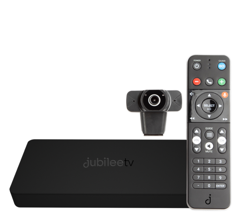 Remote Caregiving System | TV Remote for Elderly - JubileeTV