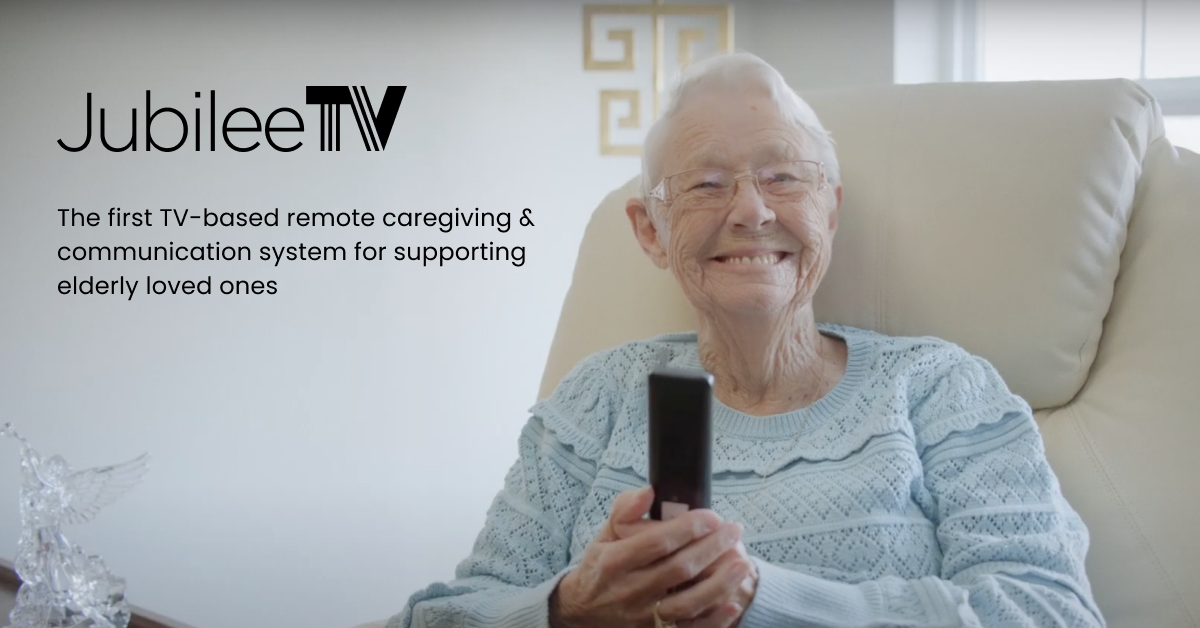 Remote Caregiving System | TV Remote for Elderly - JubileeTV