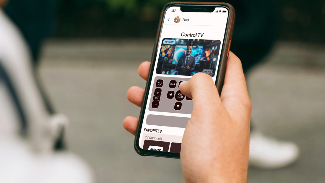 Remote Caregiving System | TV Remote for Elderly - JubileeTV